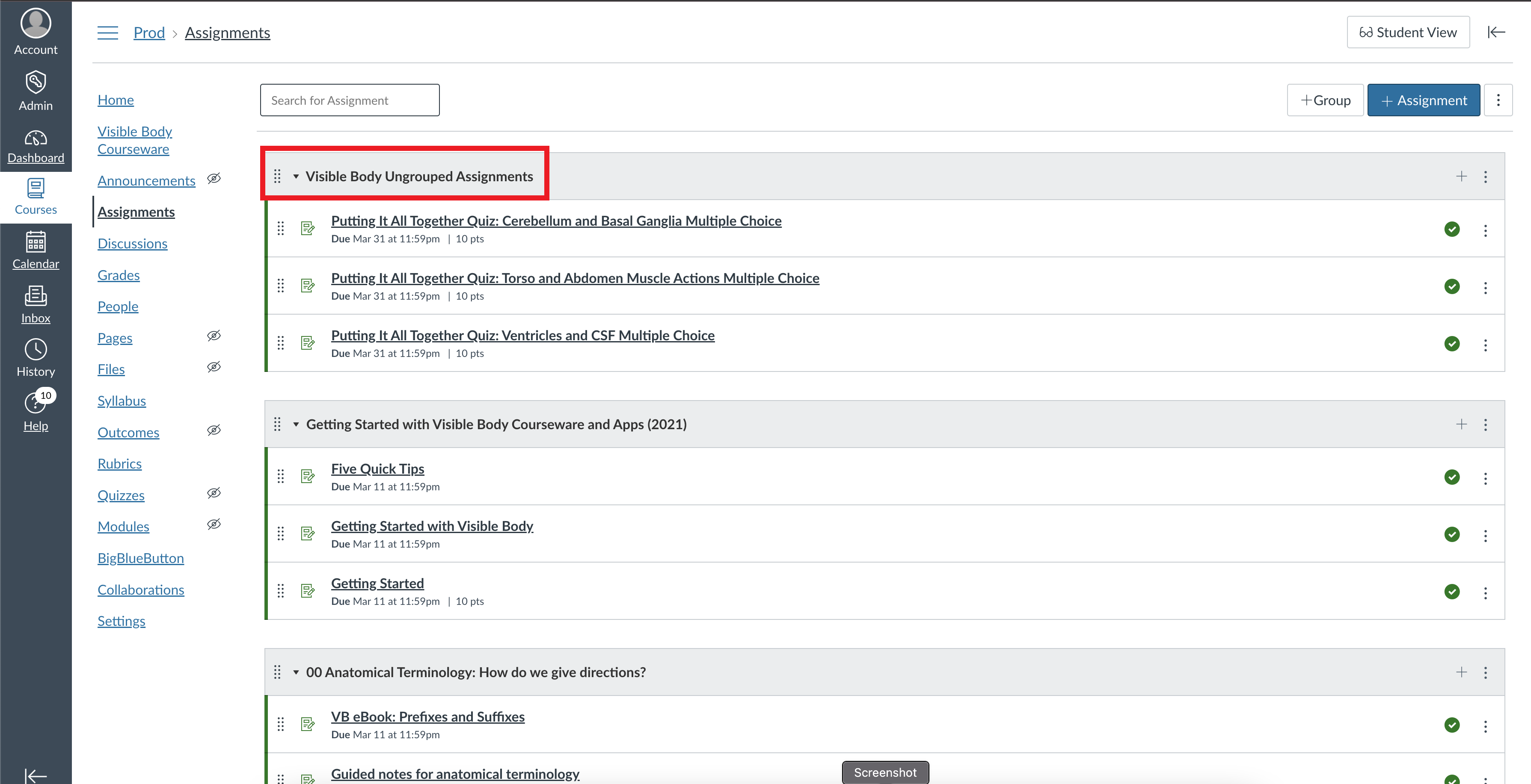 LMS: Canvas Integration Setup – Visible Body